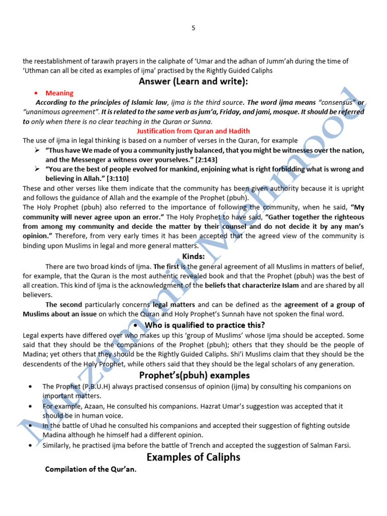 ijma isl o level | PDF