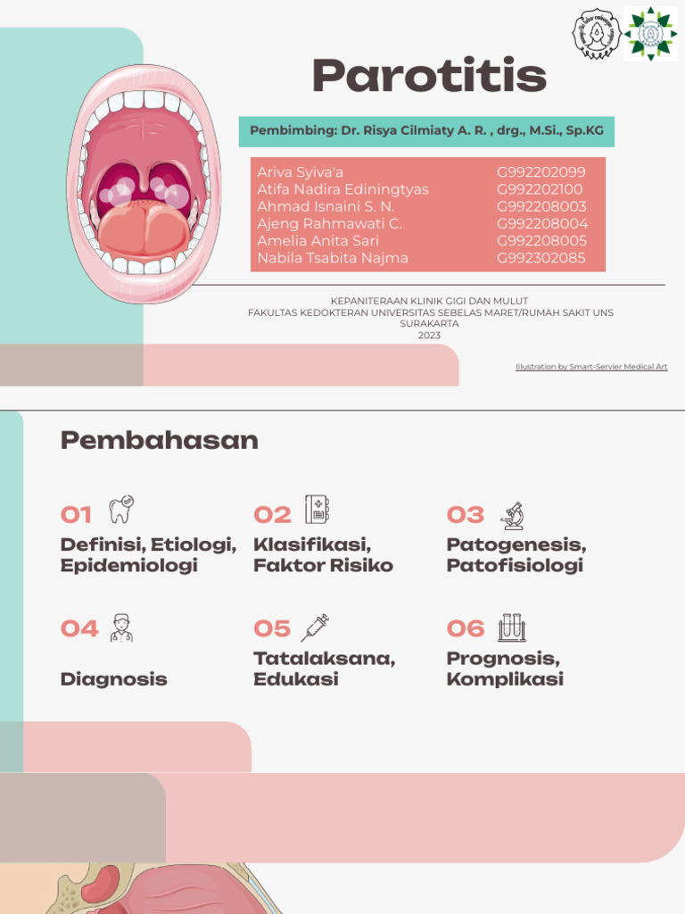 Parotitis - Dr. Risya Cilmiaty, DRG., M.Si, SP - KG | PDF
