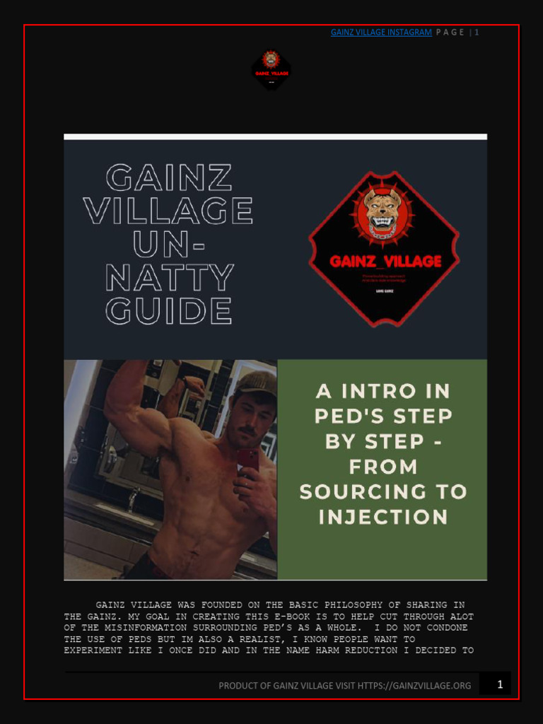 Gainz Village Un-Natty Guide An Intro Into Peds | PDF | Growth Hormone ...