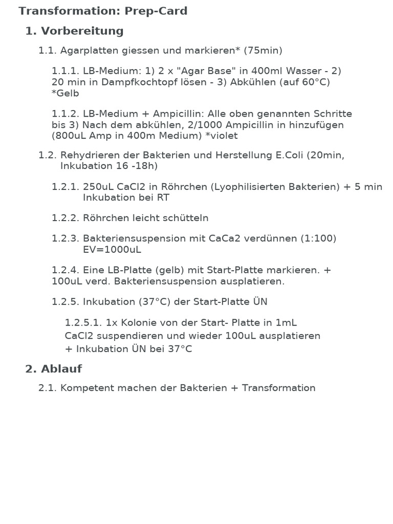 Protokoll Transformation | PDF