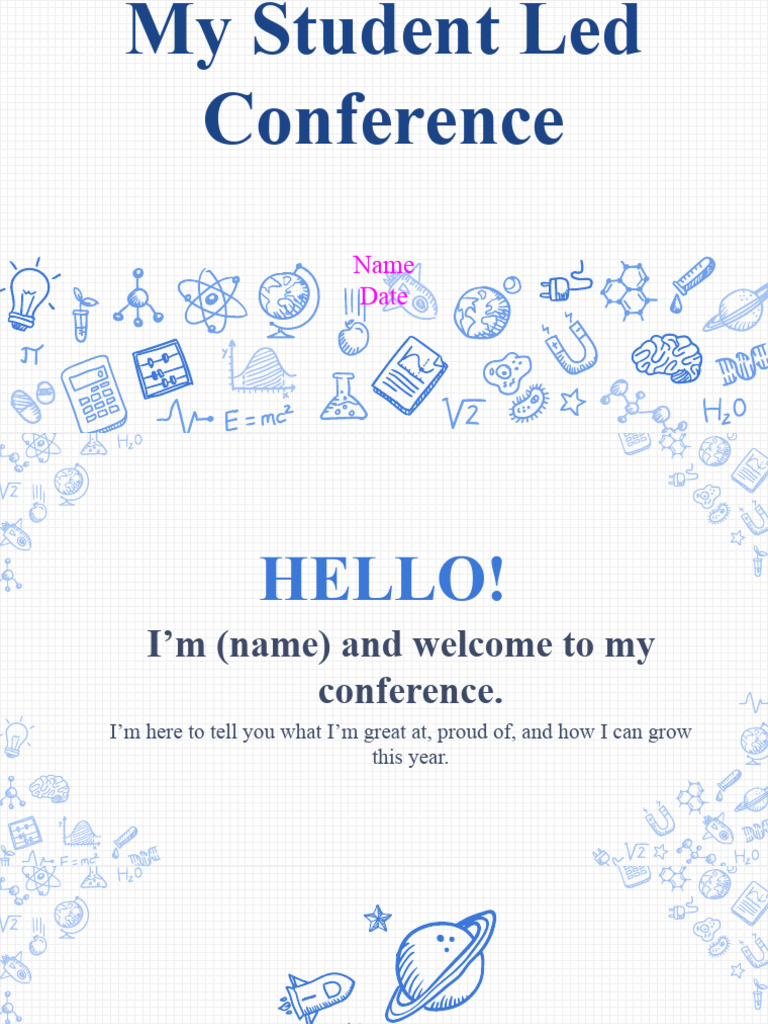 Student Led Conference Template For Students | PDF