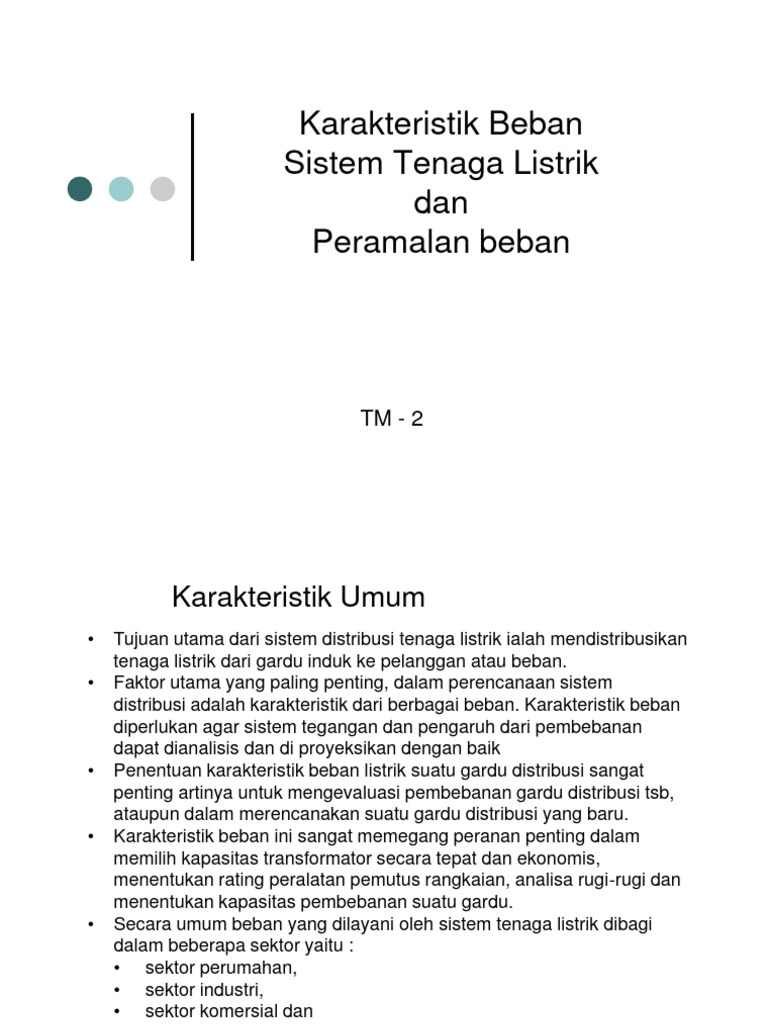 SDTL TM 2 17 Karakteristik Beban and Per | PDF | Sains & Matematika ...