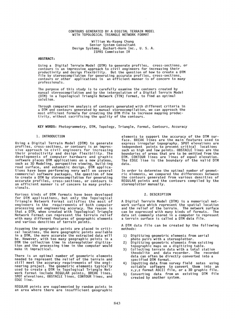 Isaac - Contours Generated by A Digital Terrain Model With Topological ...