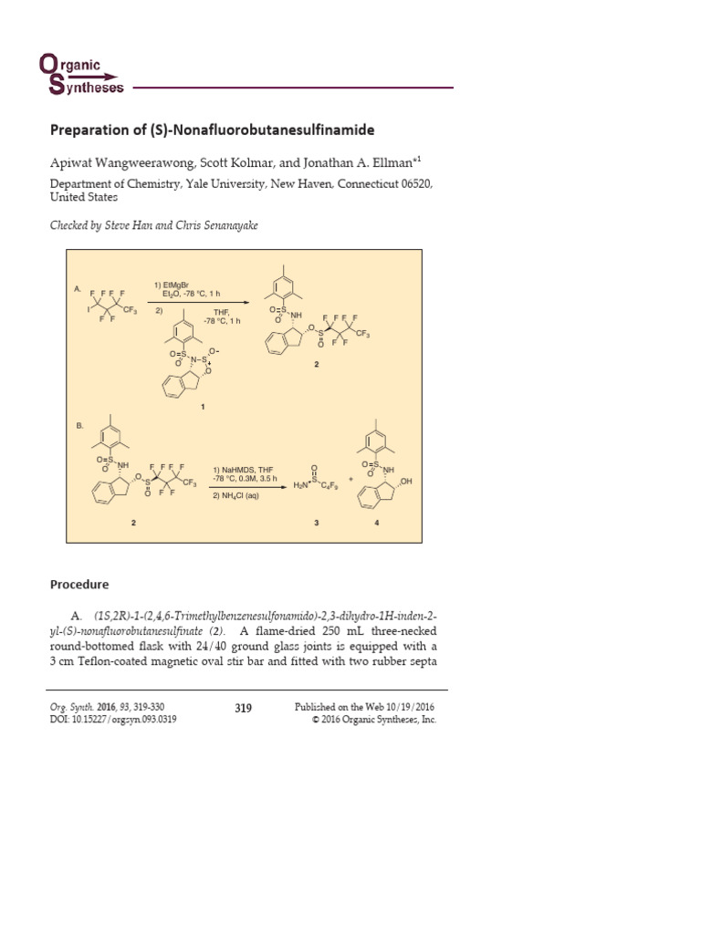 Apiwat Wangweerawong, Scott Kolmar, and Jonathan A. Ellman : Checked by ...