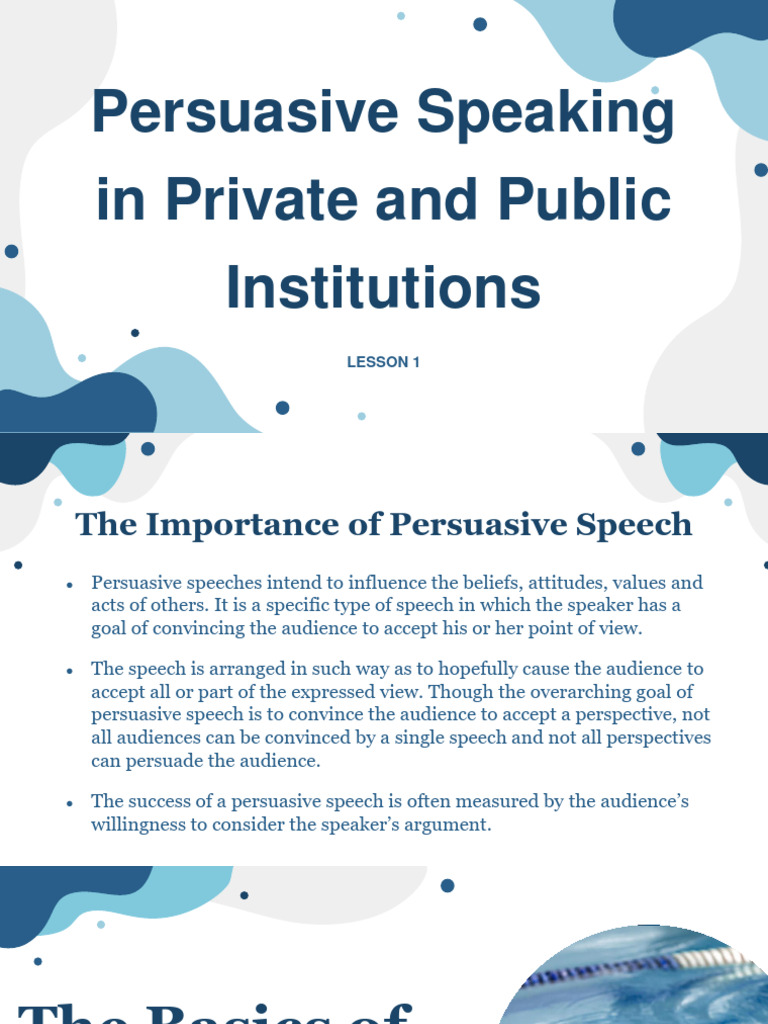 Crafting Persuasive Speeches | PDF | Argument | Evidence