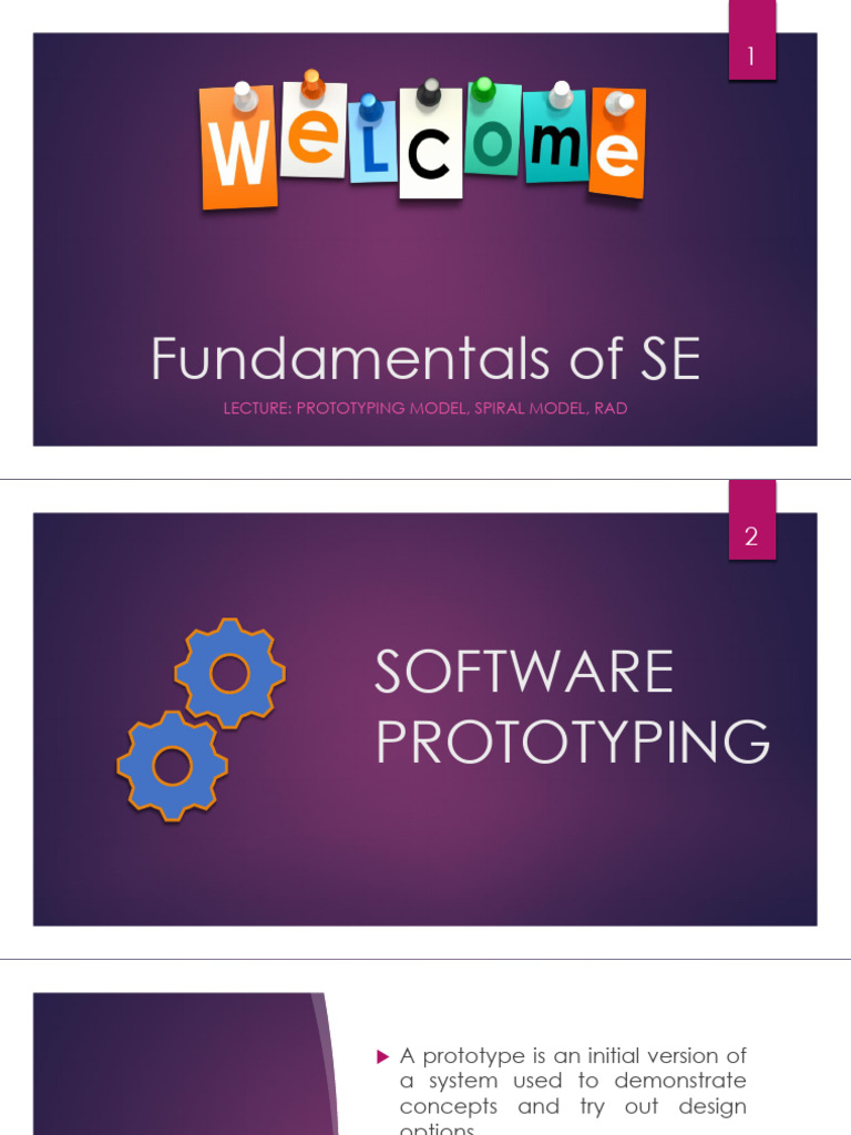 Lecture 5 - Prototyping SPIRAL, RAD Model | PDF