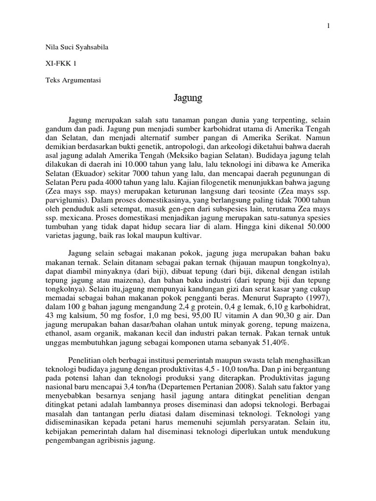 Teks Argumentasi | PDF