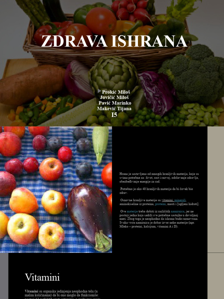 Zdrava Ishrana | PDF