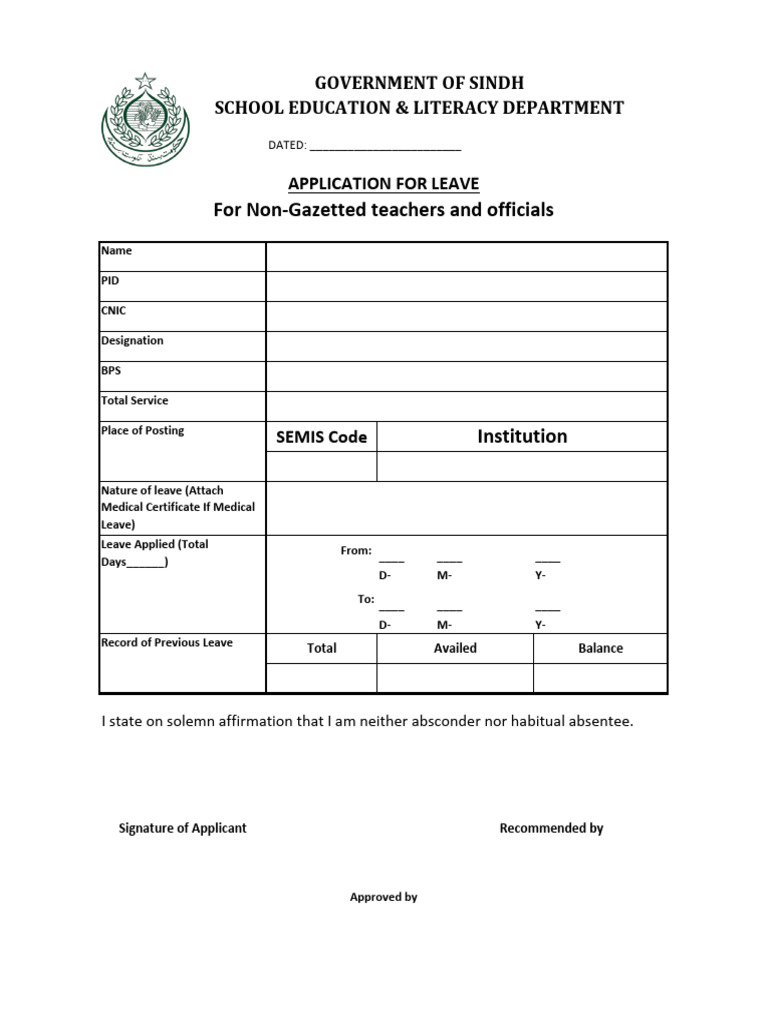 Application Format | PDF