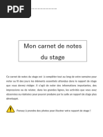 Fiche de Notation Pour Stage-1 | PDF