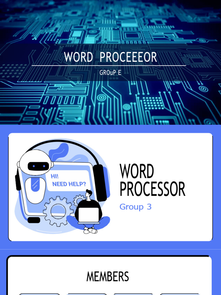 Module 3 - Word Processor - Group 3 | Download Free PDF | Microsoft Word | Cursor (User Interface)