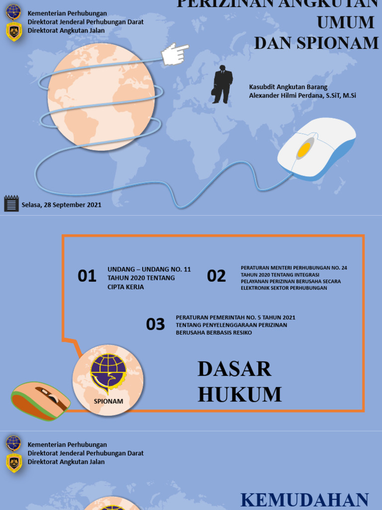 Perizinan Angkutan Umum Dan Spionam | PDF