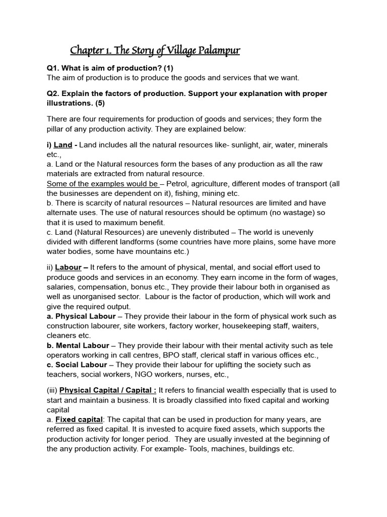 Chapter 1 (Notes) | PDF | Agriculture | Green Revolution