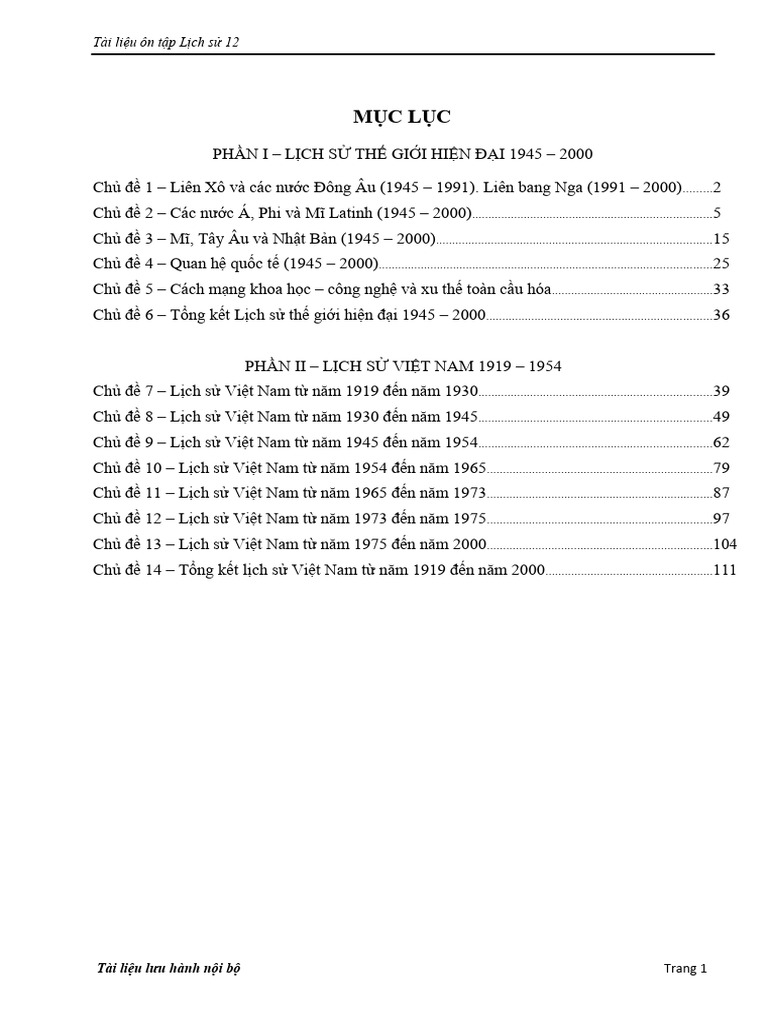 Lich Su 12 GK1 | PDF