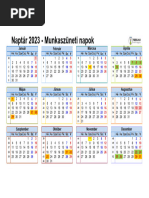 Munkaugyi Naptar 2025 | PDF