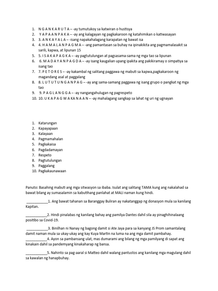Esp 9 Activity m1 | PDF