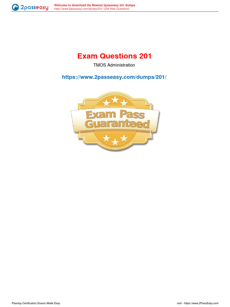 Works Examcollection 201 Dumps 2022-Feb-13 by Dominic 86q Vce | PDF
