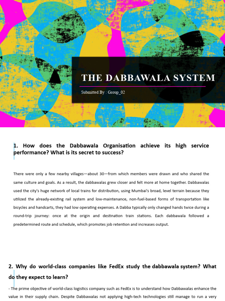 Dabbawala Case Study | PDF | Economies | Business