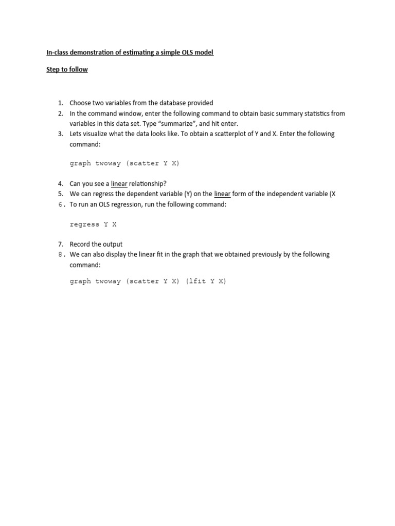 Basic Regression Exercise Pdf