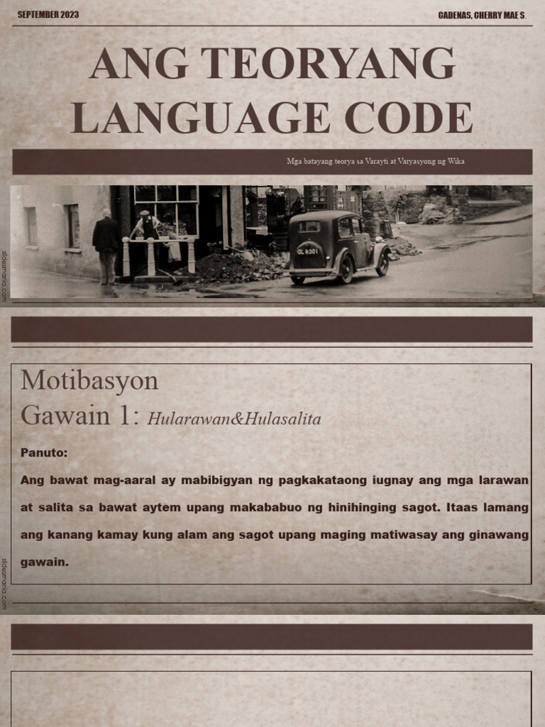 Ang Teoryang Language Code | PDF