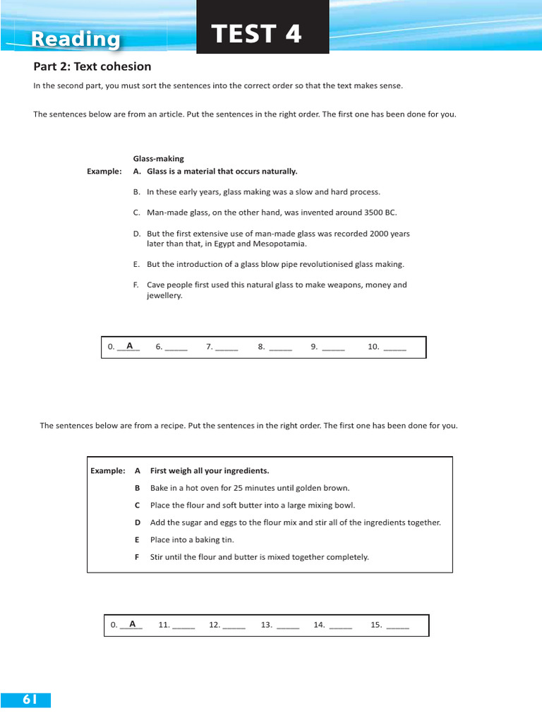 Reading Set 4 | PDF