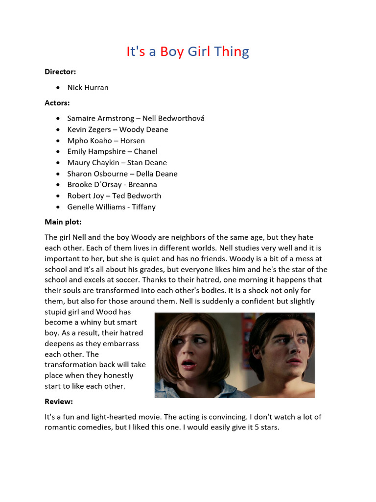 It S A Boy Girl Thing | PDF | Art | General Fiction