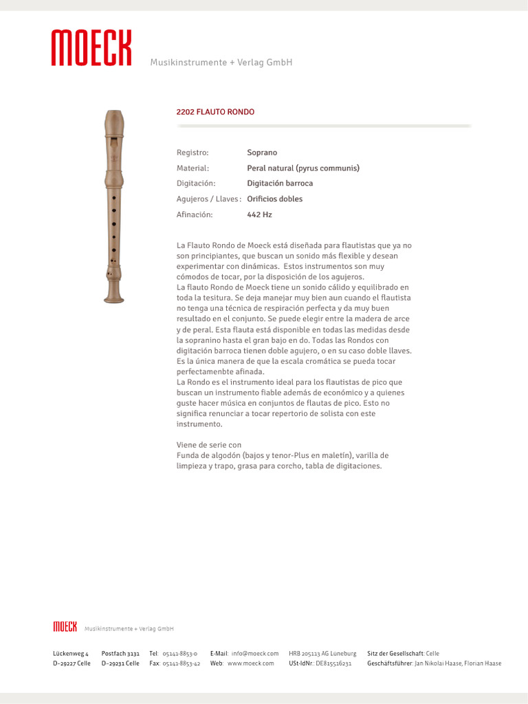 MOECK 2202 Sopran Birne 20230819 | PDF