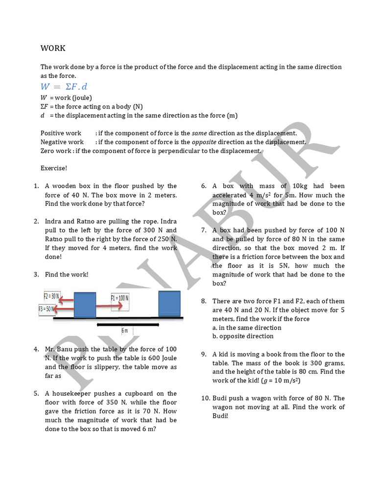 WORK Grade 8 | Download Free PDF | Force | Kilogram