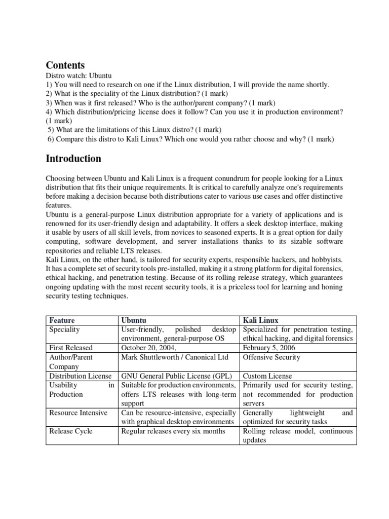 Linux Distro Watch Task 3 2nd Part | PDF