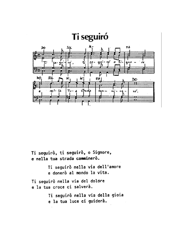 Te Seguire Frisina PDF | PDF