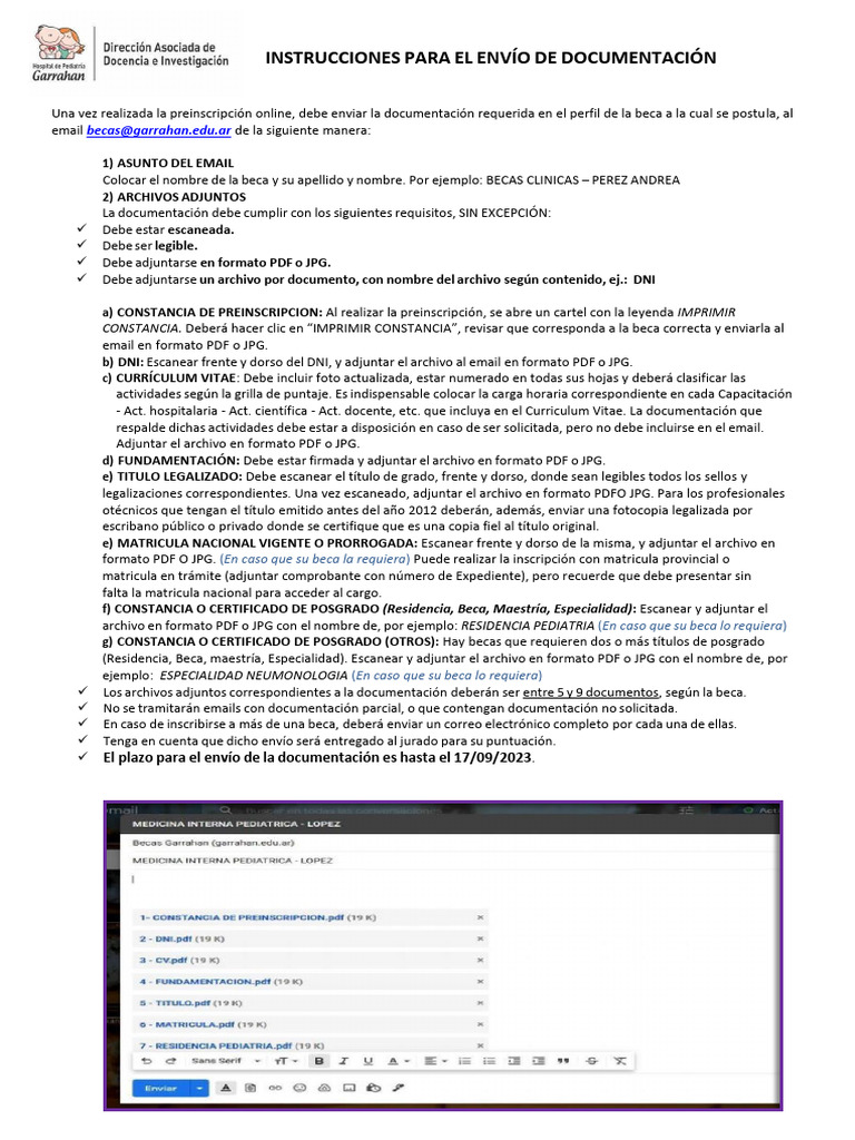 Instructivo Documentacion | PDF