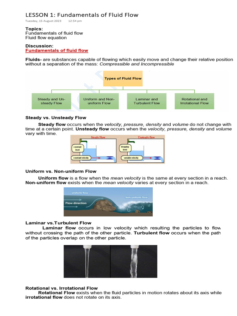Fundamentals of Fluid Power Concepts | PDF | Teaching Methods ...