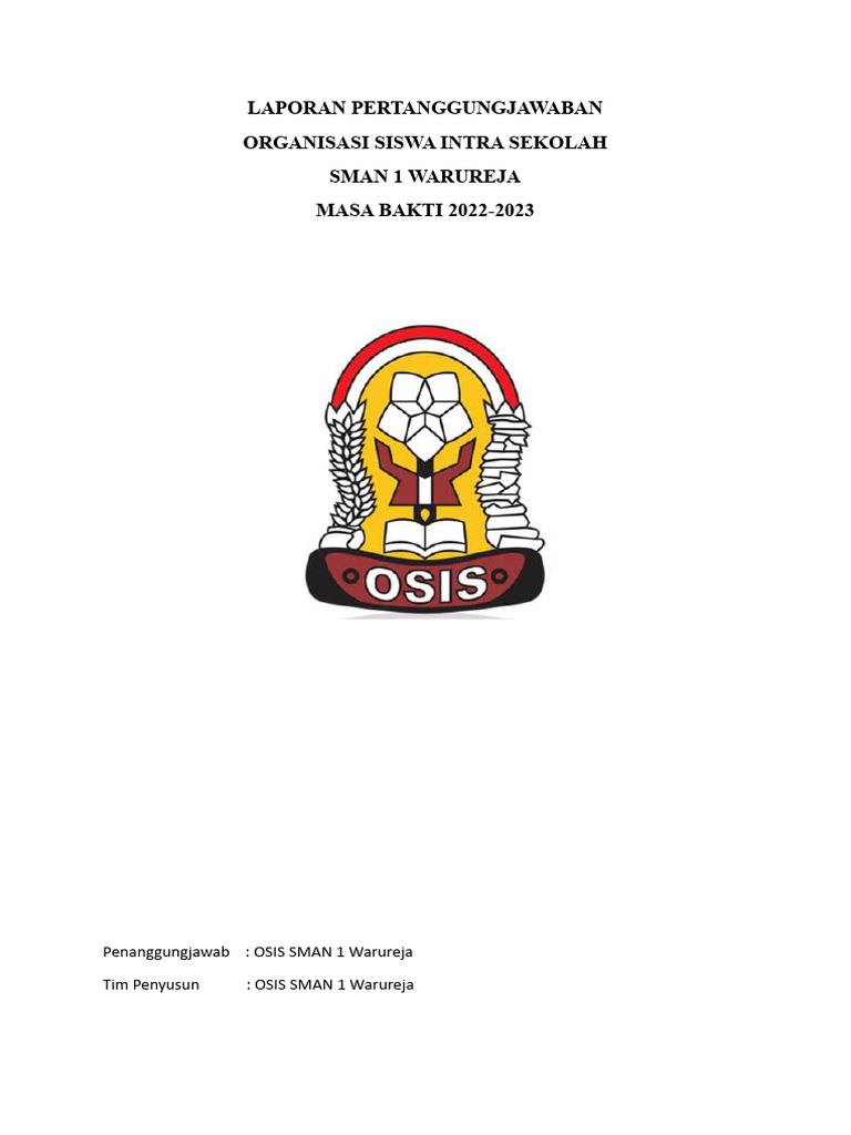 LAPORAN PERTANGGUNGJAWABAN Osis 2023 | PDF