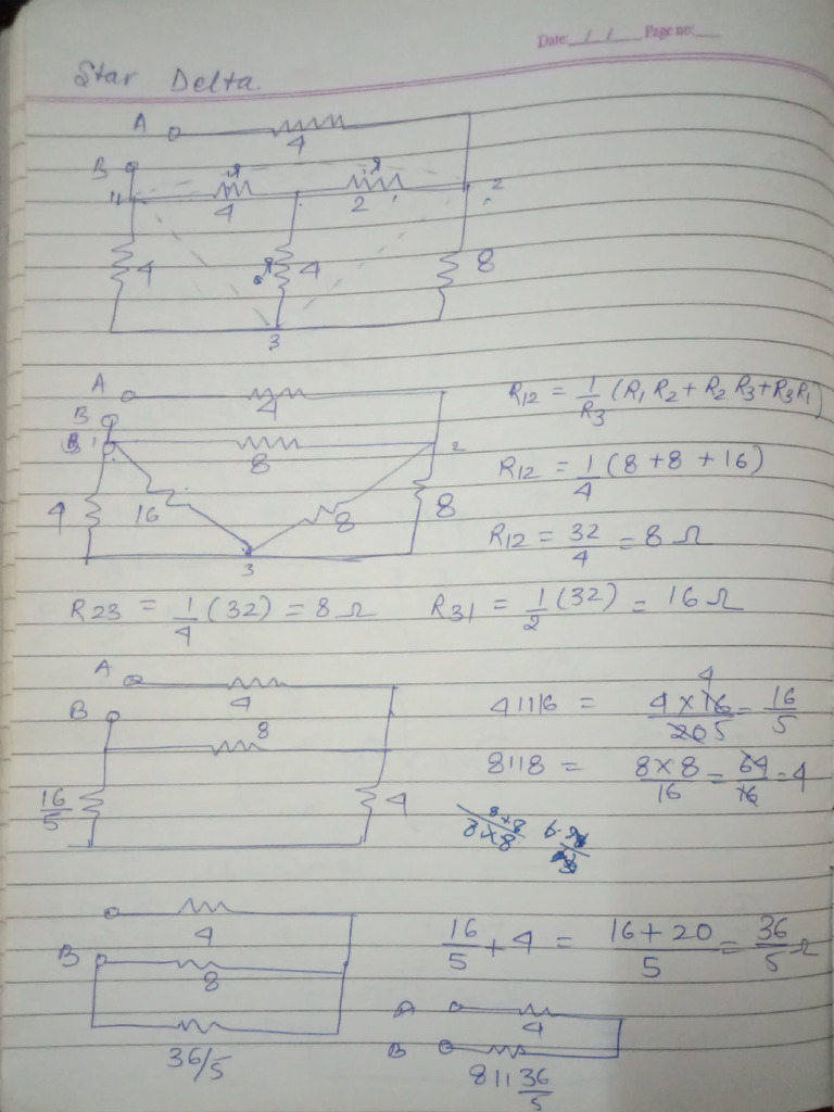 Star Delta Numericals | PDF