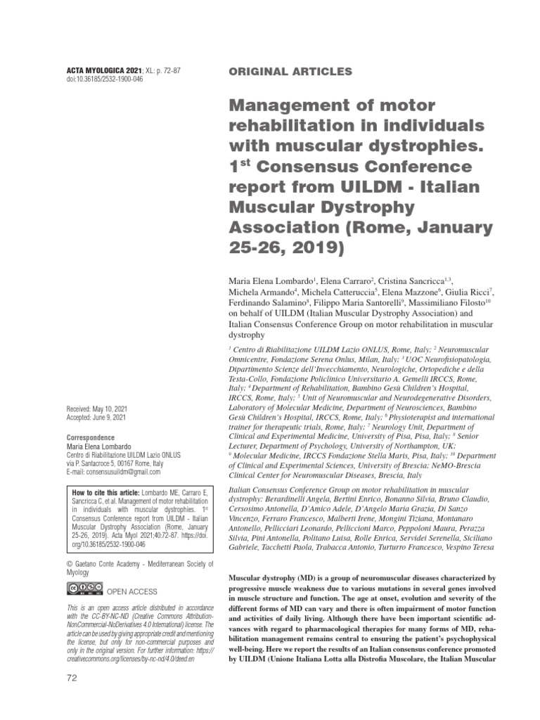 Management of Motor MD | PDF | Muscular Dystrophy | Physical Therapy