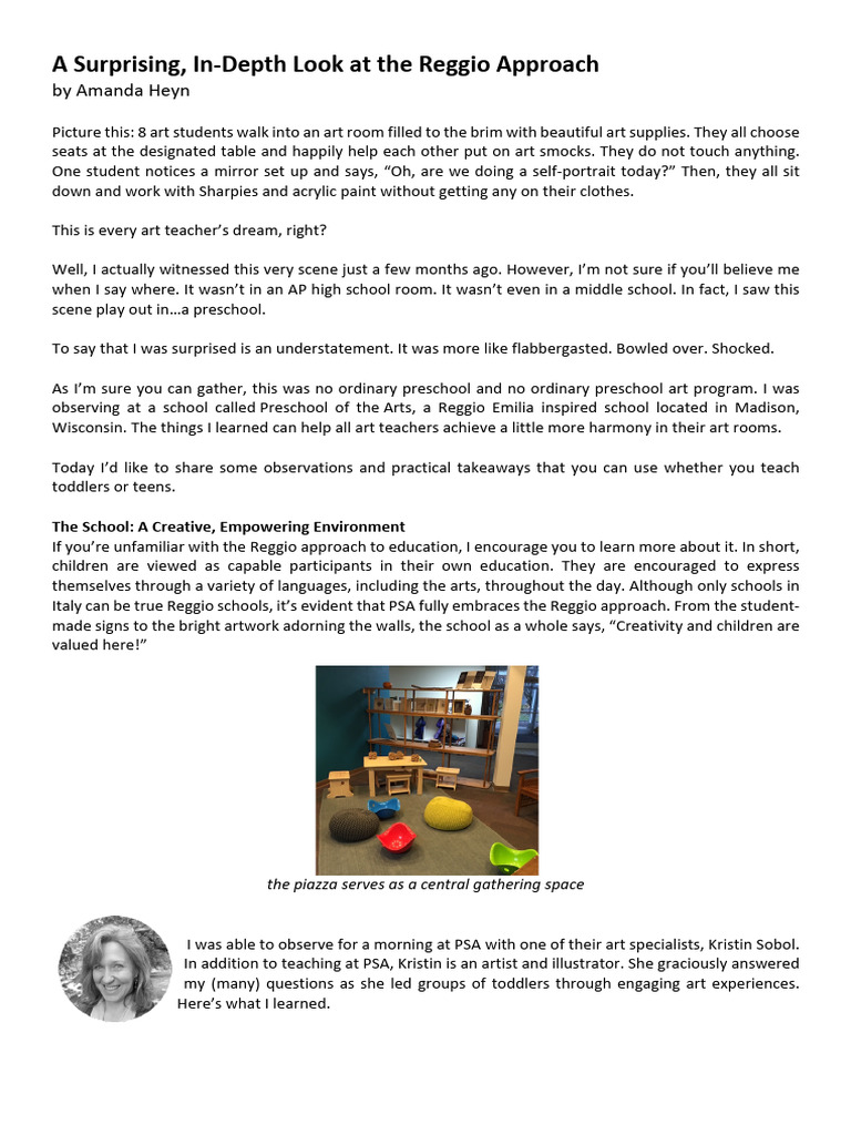 Reggio Approach | PDF