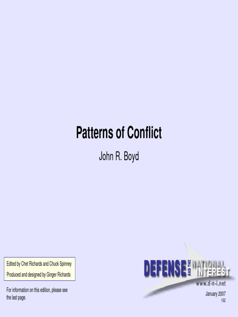 Patterns of Conflict | PDF