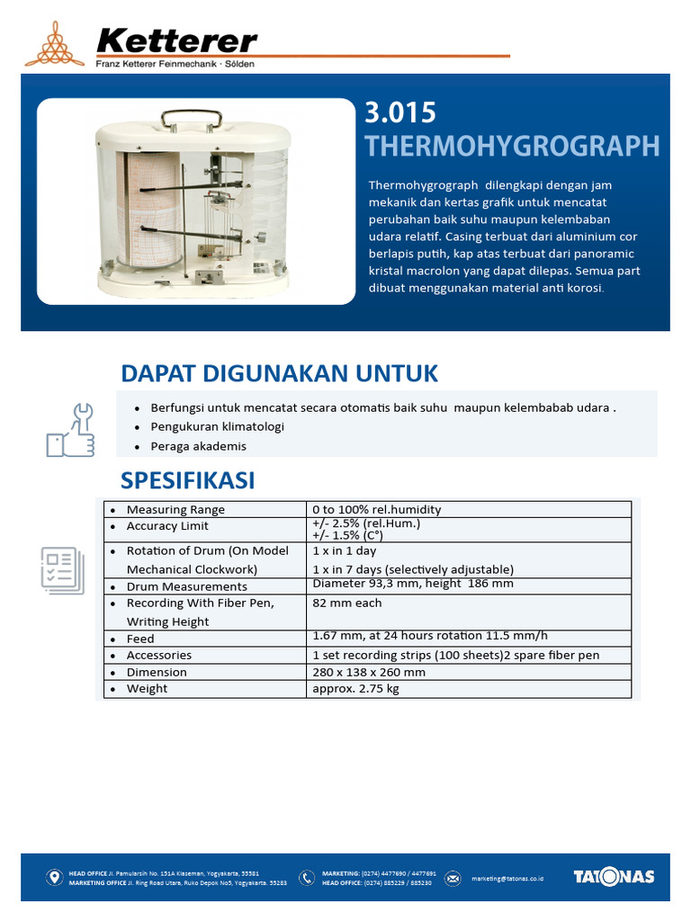 13 Thermohygrograph | PDF
