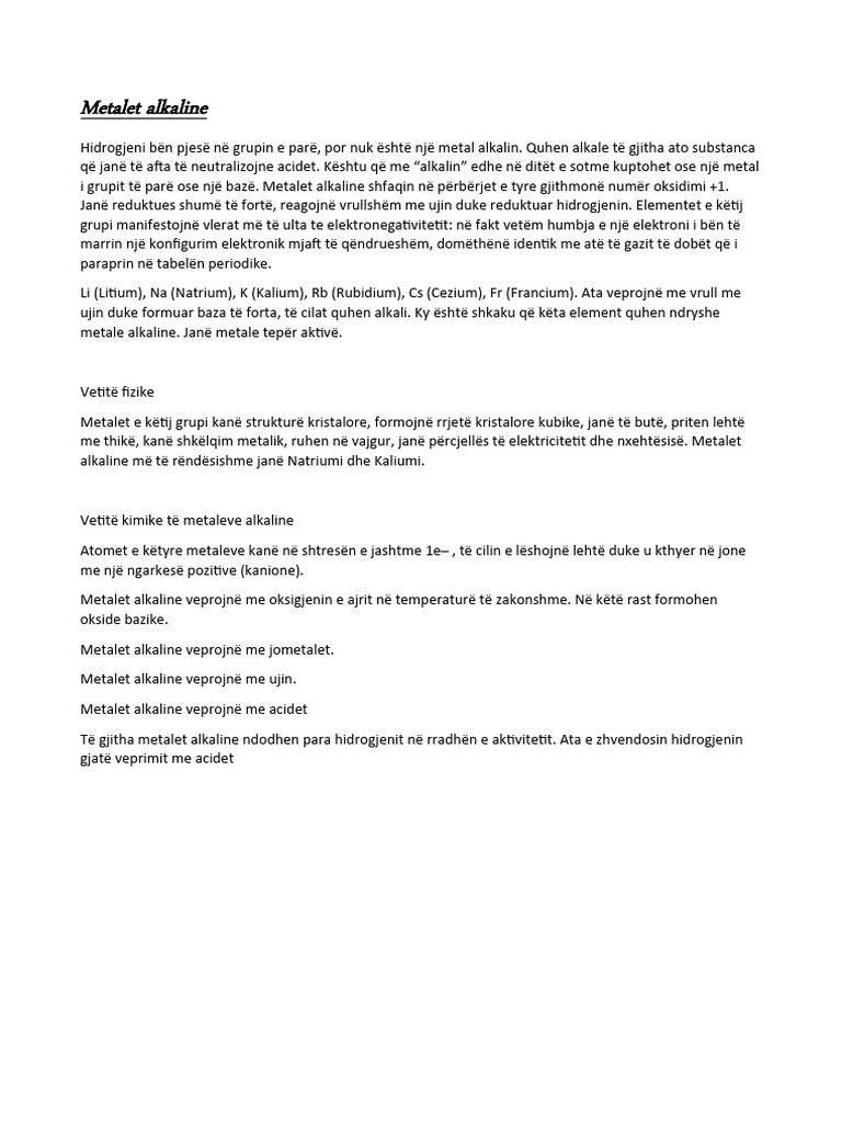 Metalet Alkaline | PDF | Art | Science & Mathematics