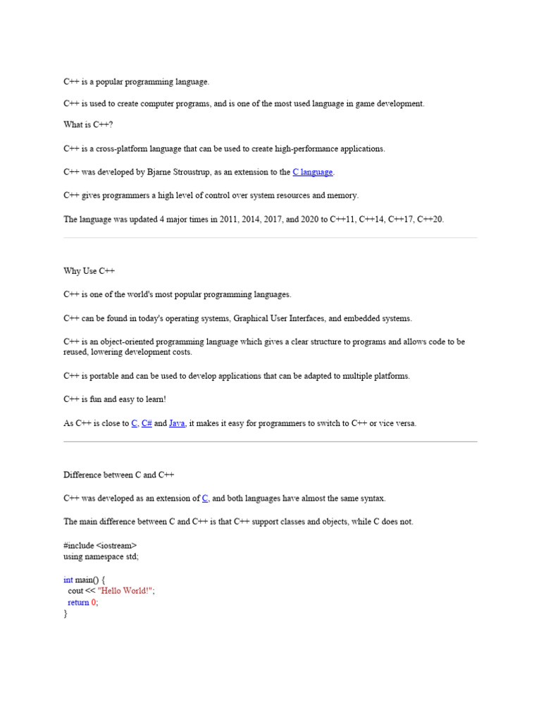 C Language: "Hello World!" | PDF | C++ | Programming