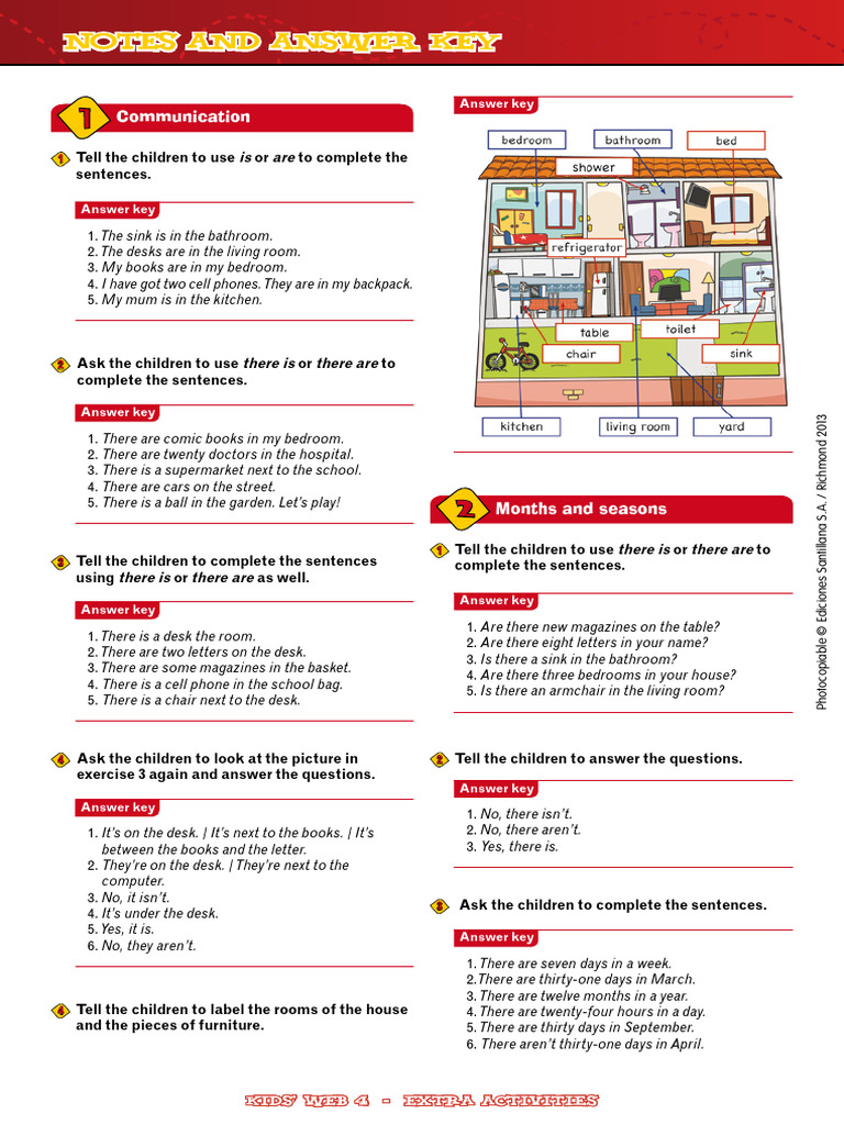 KW4 Extra Activities Answer Key | PDF | Language Arts & Discipline ...