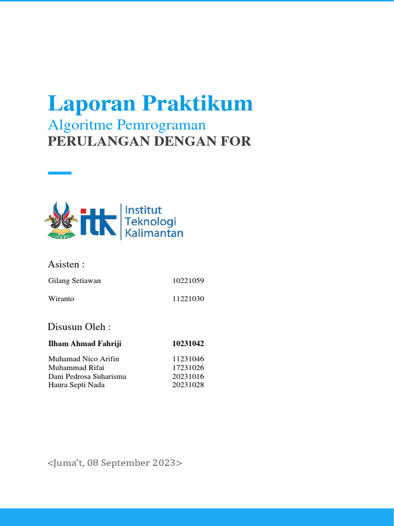 LP3 - Kelompok 4 - 10231042 - Ilham Ahmad Fahriji | PDF