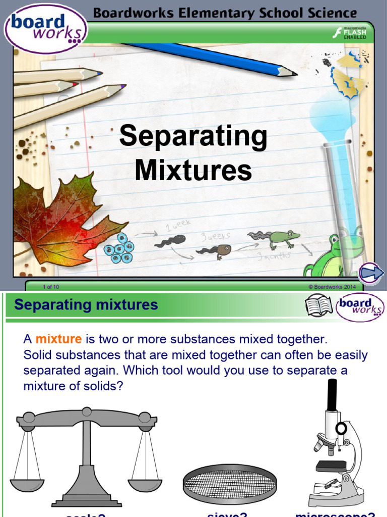 Separating Mixtures | PDF