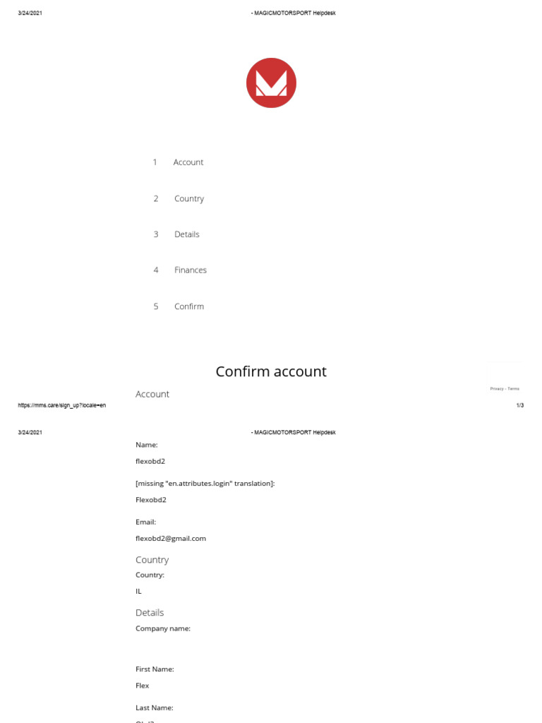 MAGICMOTORSPORT Helpdesk | PDF