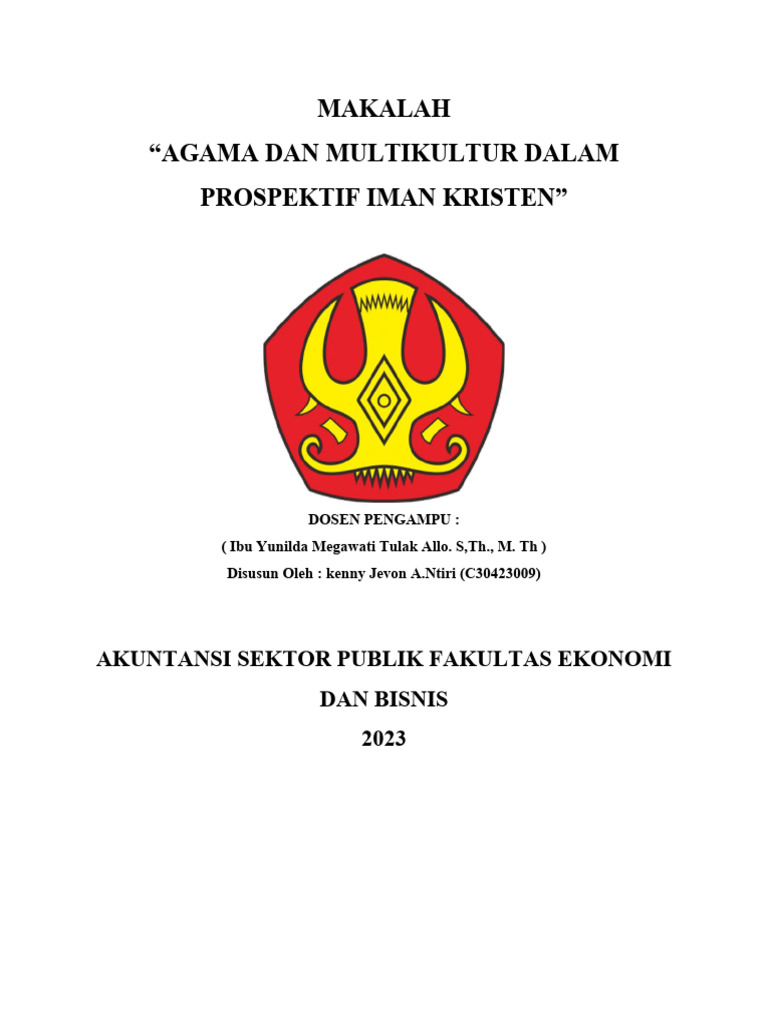 Agama dan Multikulturalisme Kristen | PDF