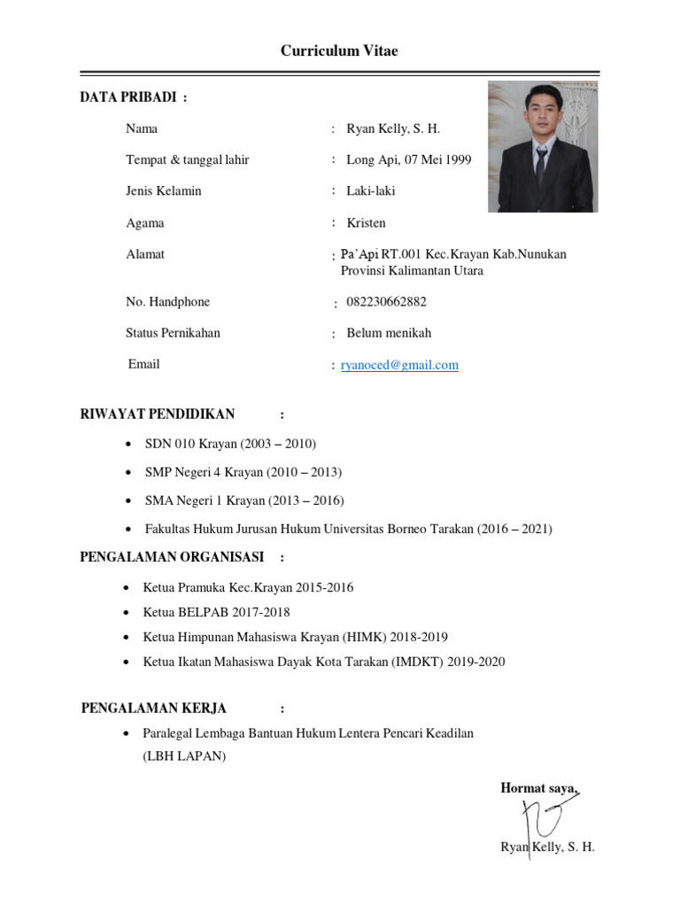CV - Ryan Kelly | PDF