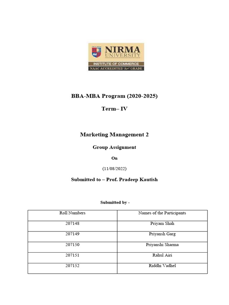 MM Group Assignment 2 | PDF | Hotel | Marriott International