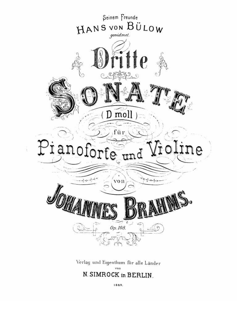 Brahms Sonata | PDF