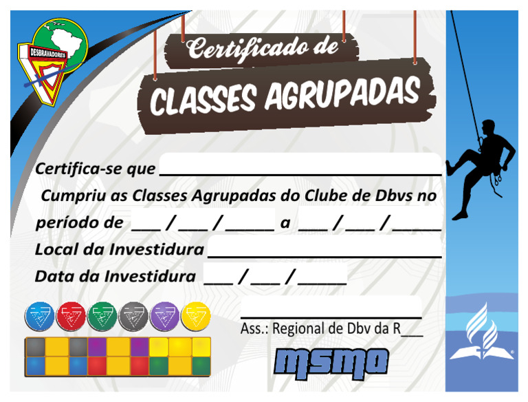 Certificado das Classes Agrupadas-1 | PDF