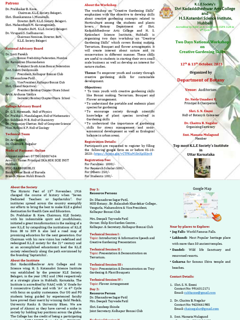 Botany Workshop Final | PDF